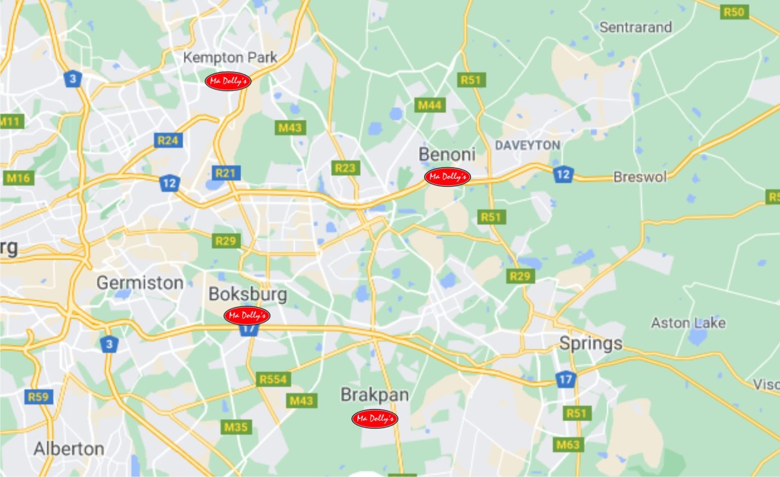 Kempton / Boksburg / Brakpan / Benoni - Ma Dollys